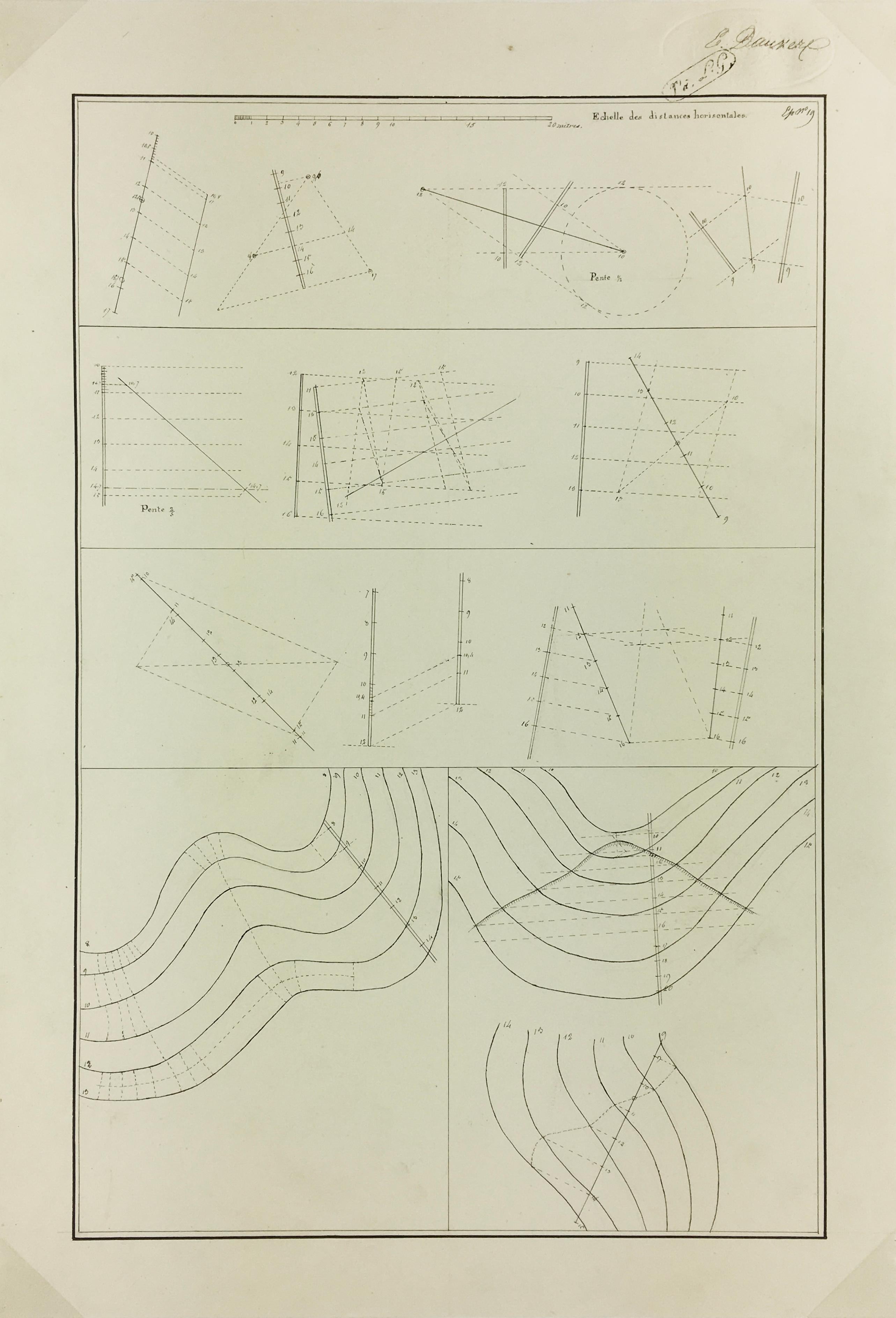 Unknown - French Ink Drawing - In Tow For Sale at 1stDibs