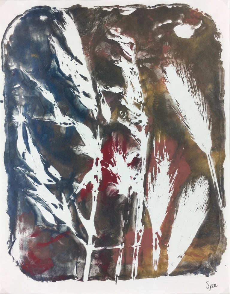 Spe - English Abstract Painting - Modern Grass For Sale at 1stDibs