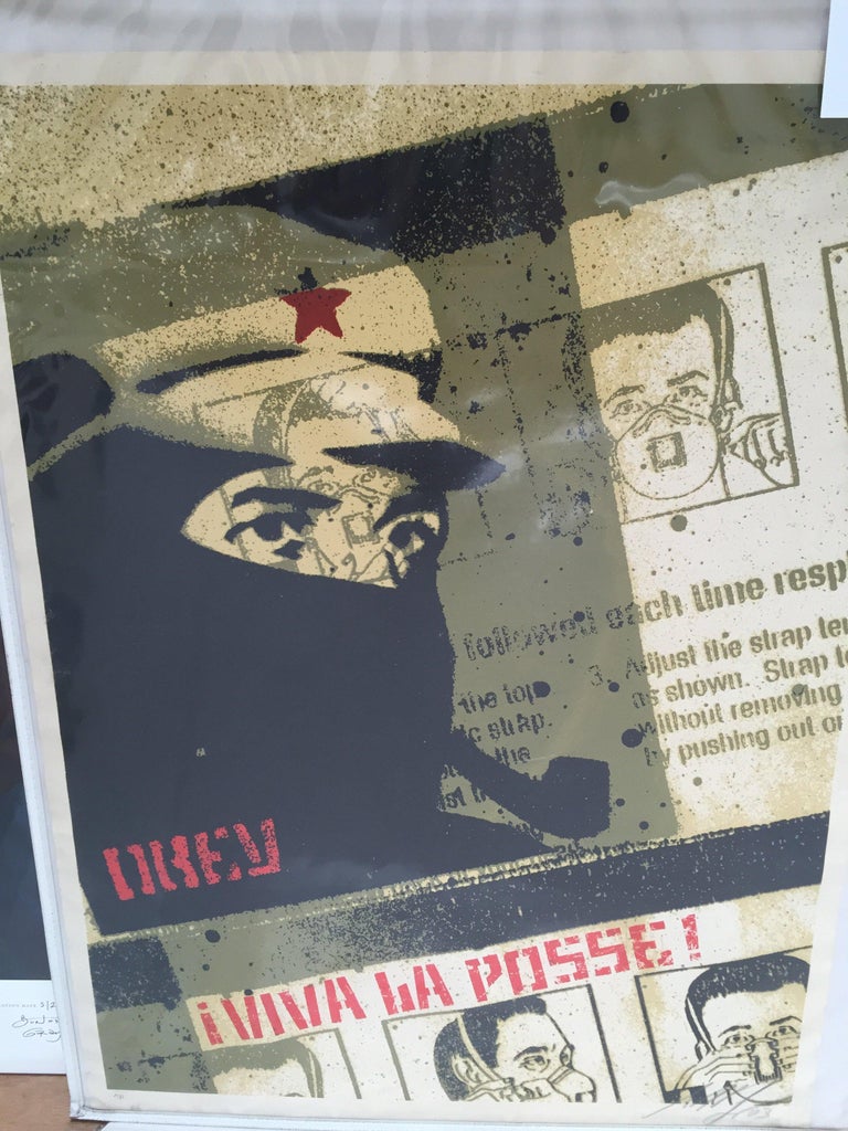Shepard Fairey - Diagramme de Marcos (Viva la posse) En vente sur 1stDibs
