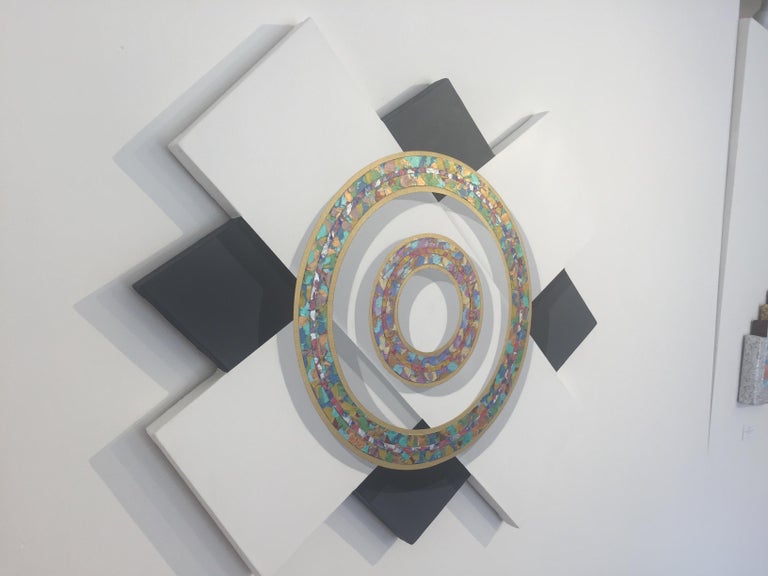 Jack Reilly - Jack Reilly, Circles of Time, Mixed Media, Abstract ...