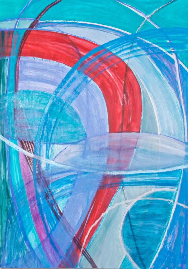 Susan Moss - Colorsphere 4 (Turquoise) For Sale at 1stDibs