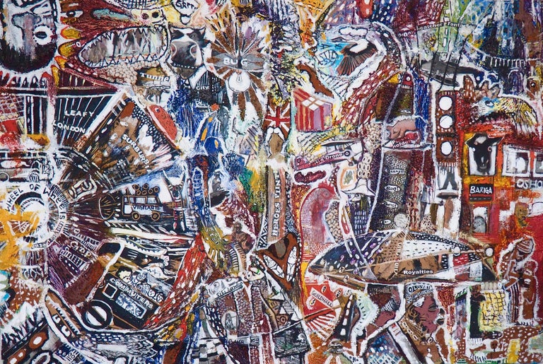 Olayanju Dada - London Tour, Contemporary Abstract African Mixed media ...