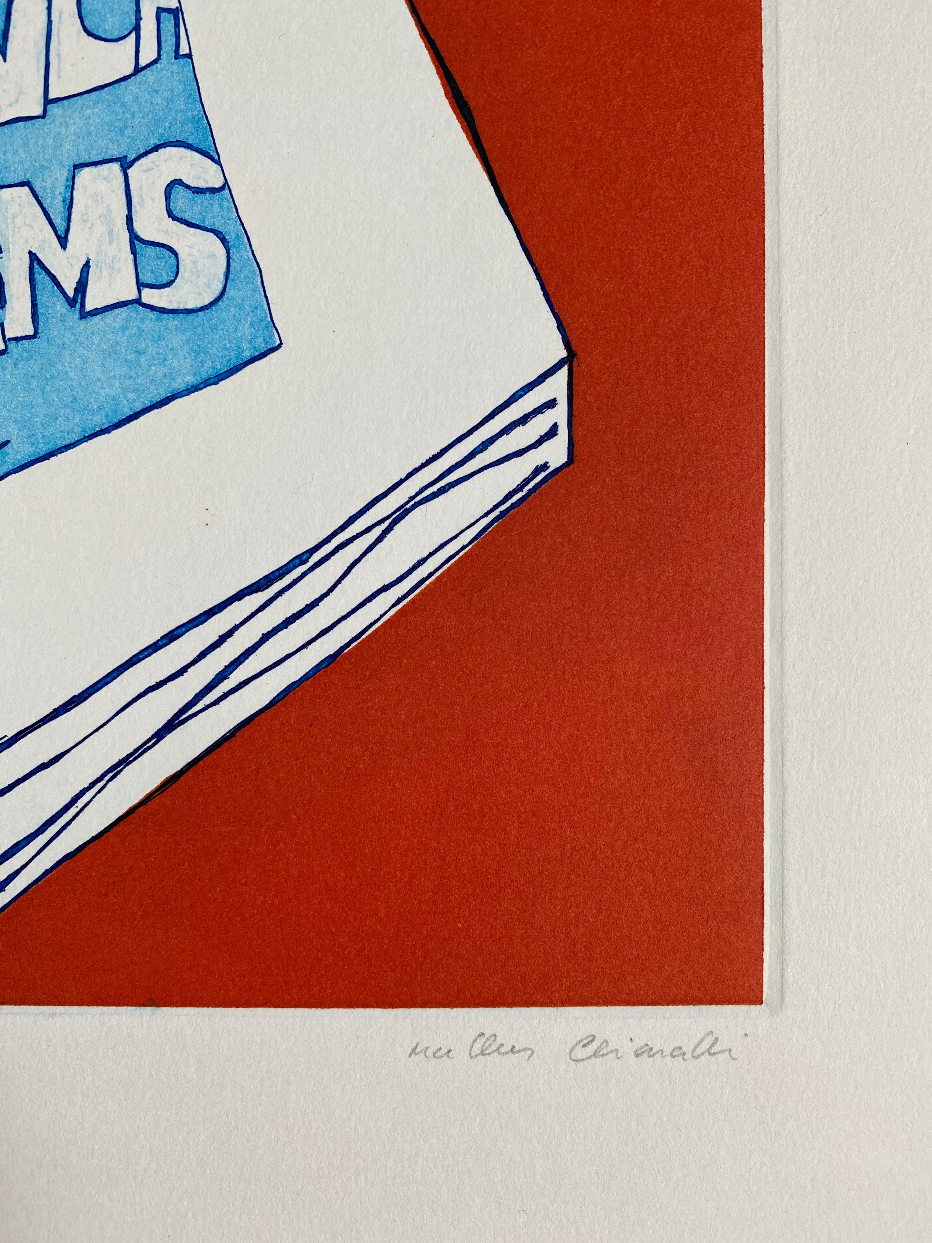 Matheus Chiaratti - "LUNCH POEMS" - Soft-ground etching, rolled colour ...