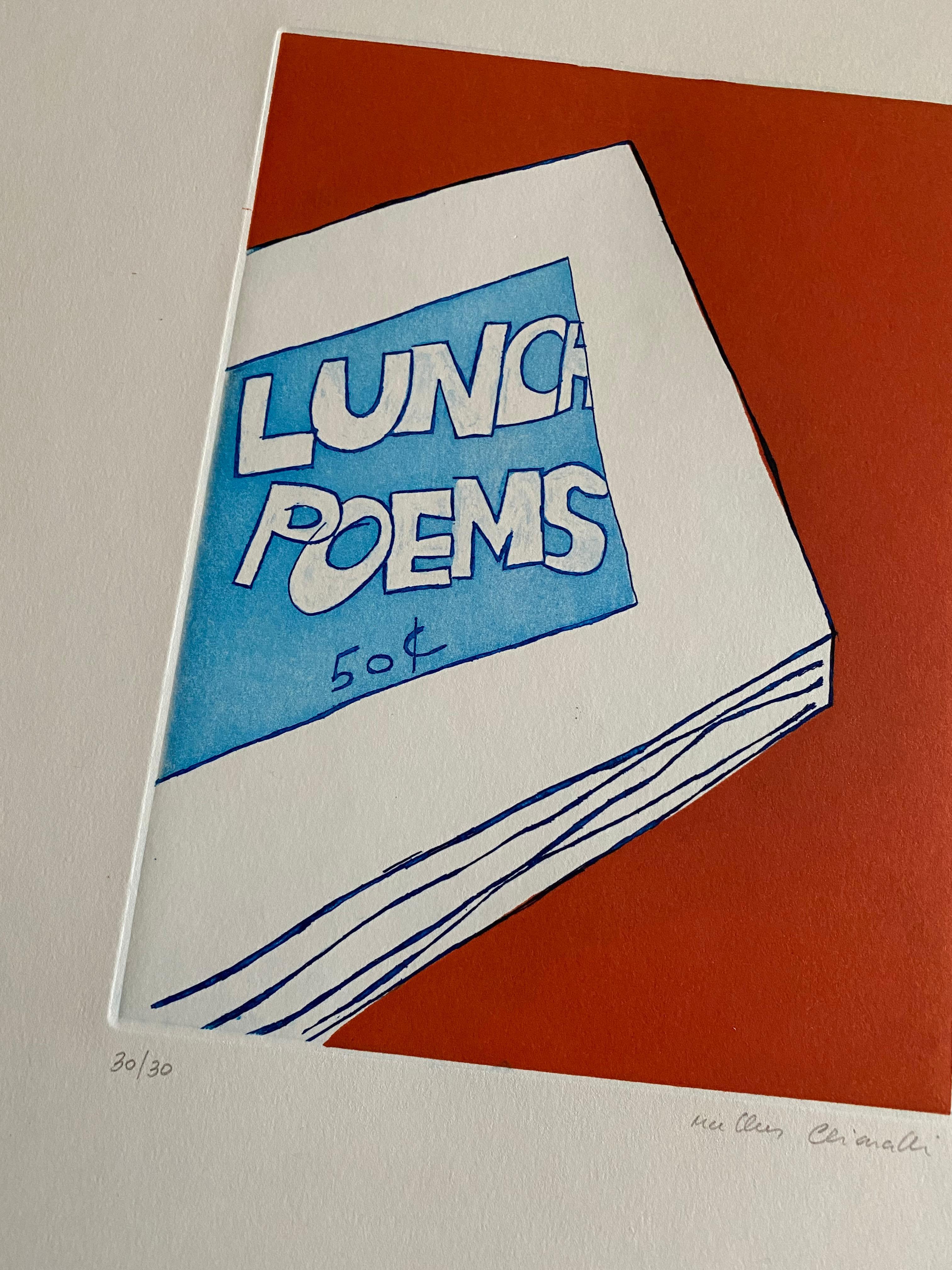 Matheus Chiaratti - "LUNCH POEMS" - Soft-ground etching, rolled colour ...