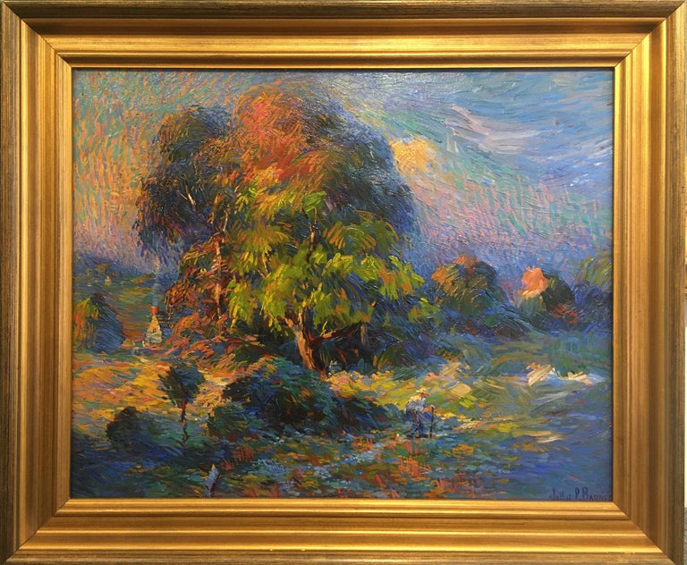 John Pierce Barnes - John Pierce Barnes, Afternoon Walk, Oil on Board ...