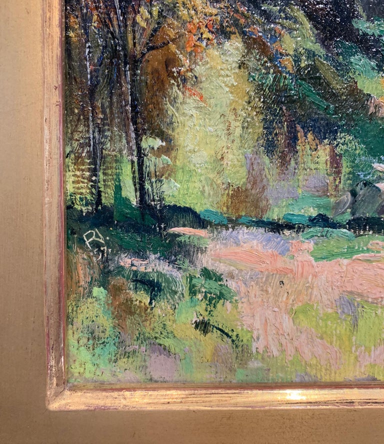 Roy Nuse - Roy Nuse, Autumn Glory, Oil on Board, Original Hand-carved ...