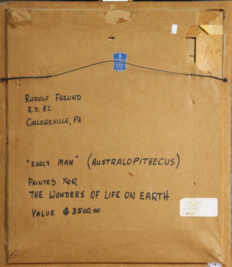 Rudolf Freund - Rudolf Freund, "Early Man", Mixed Media, 1950's For ...