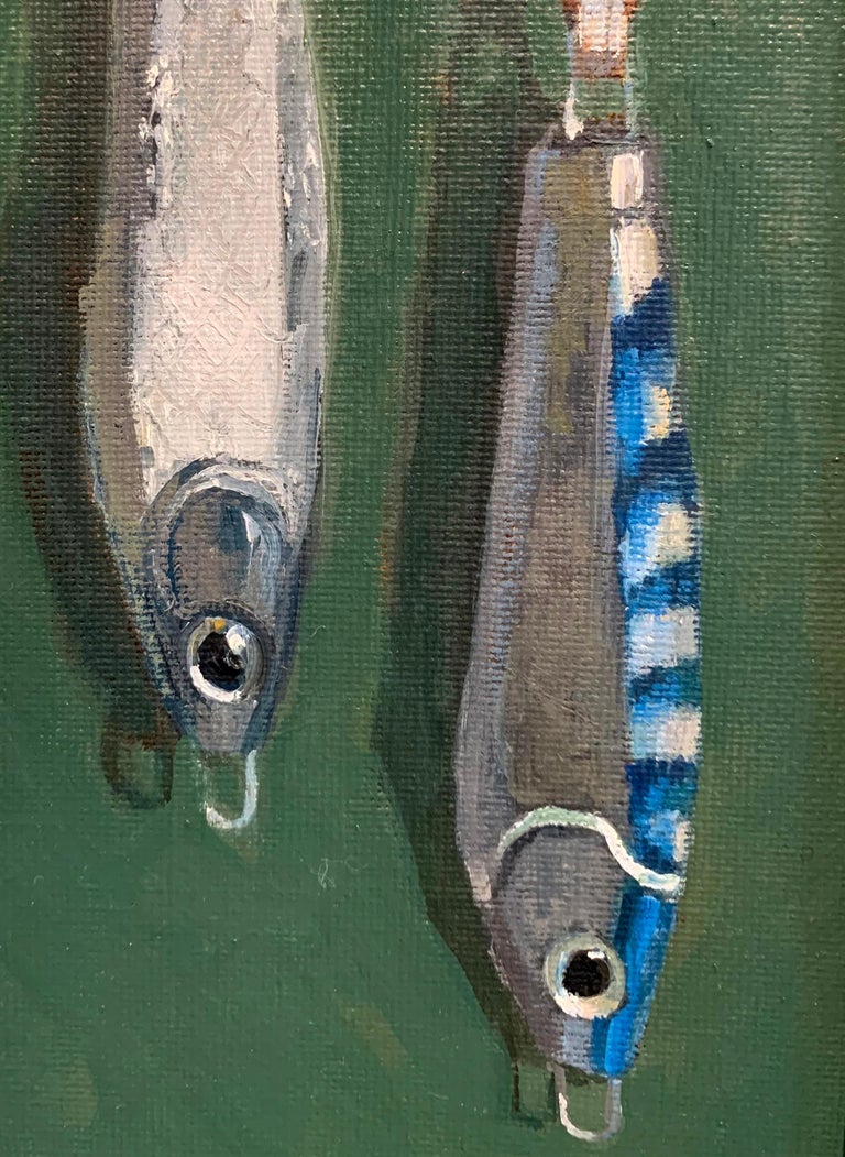 Trisha Vergis - Trisha Vergis, Original Oil on Canvas, Fishing Lures ...