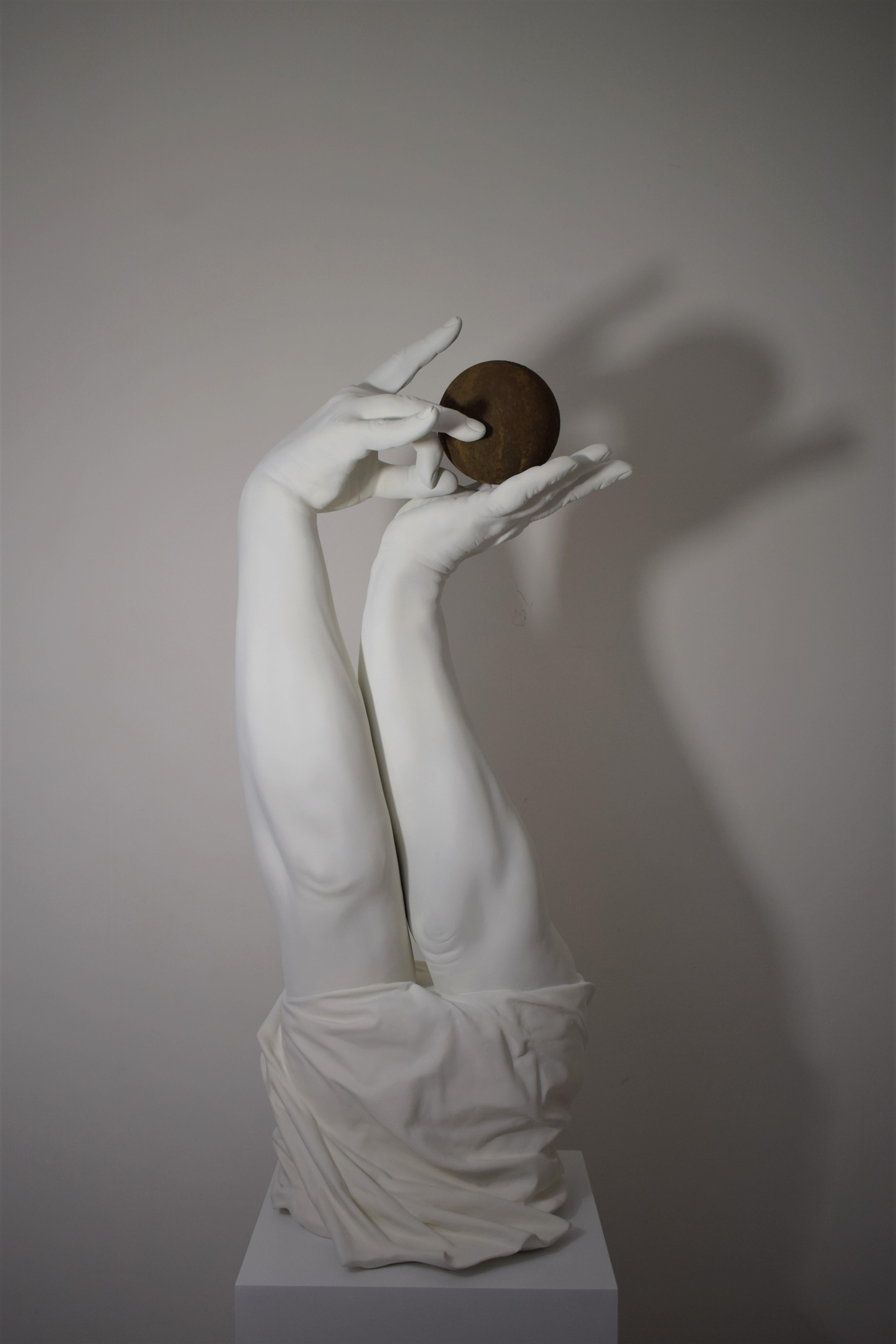 Michael Kucera - Pointless, 21st century, modern, ball, sculpture, gold ...