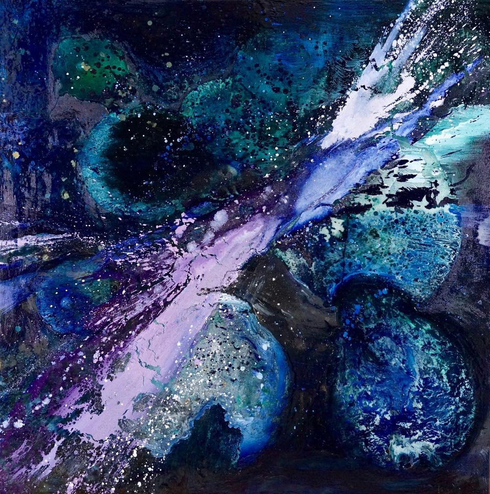 Sarah Raskey - Ground Control to Major Tom, Sarah Raskey. Blue, green ...