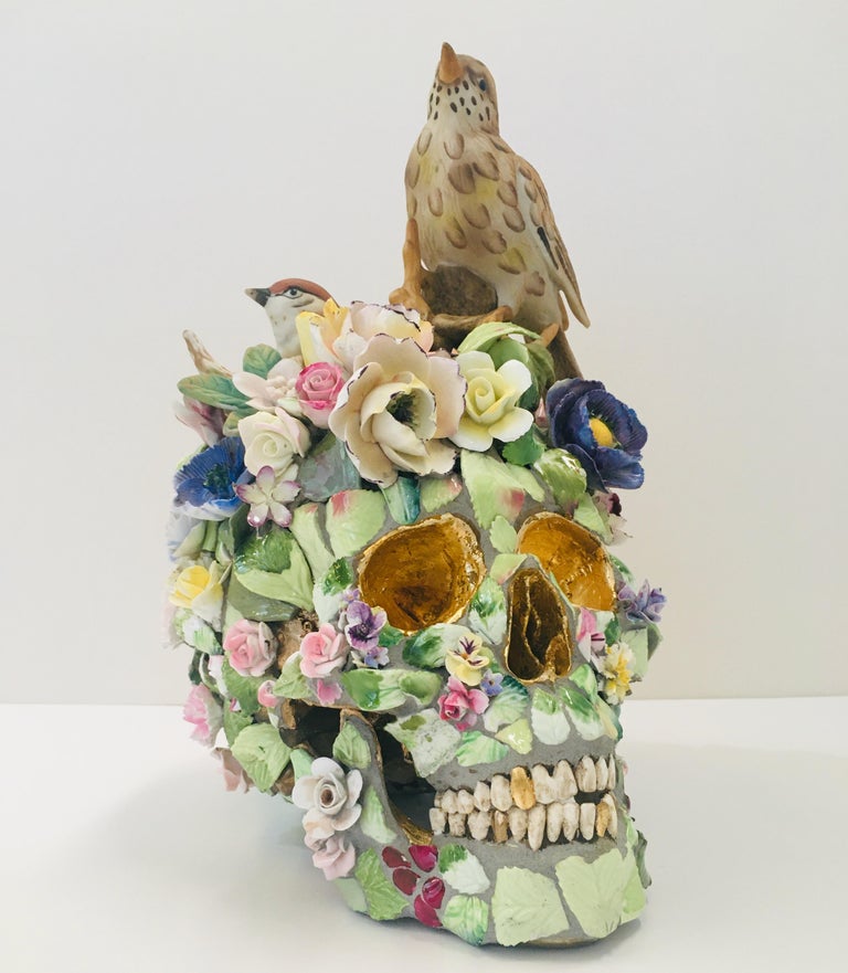 Susan Elliott - Green Man, Viridis Rex, Recycled ceramic Sculpture ...