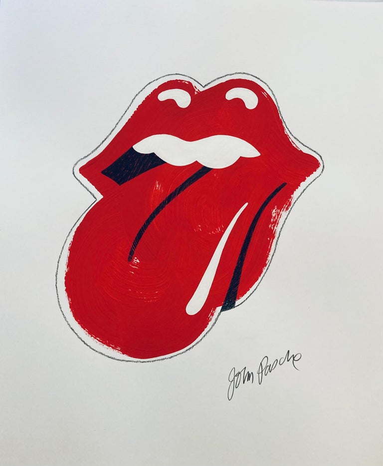 John Pasche - John Pasche ''The Rolling Stones Logo Design'' Signed ...