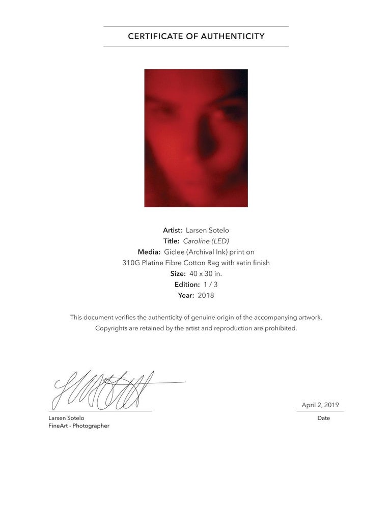 Larsen Sotelo - "Caroline (LED)" (FRAMED) Photography 40" x 30" in ...
