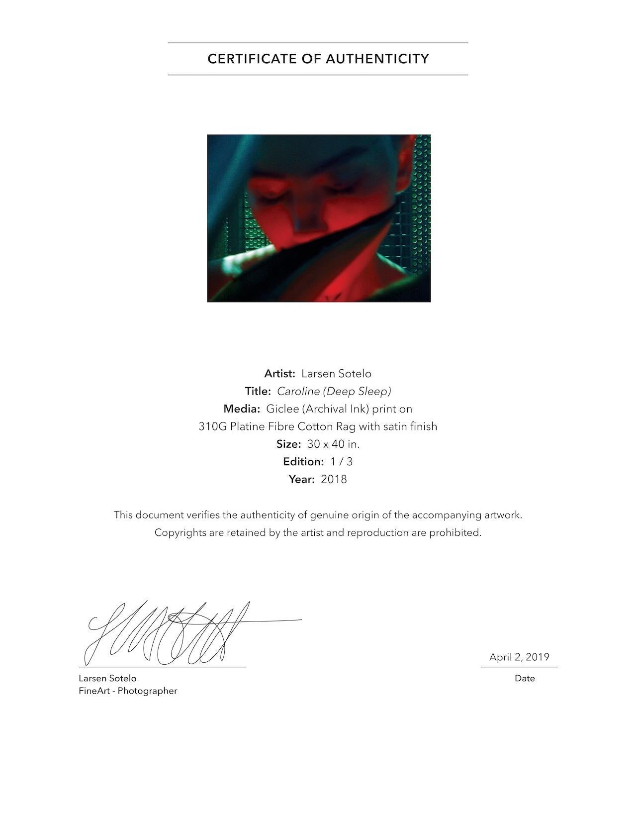 Larsen Sotelo - Caroline (Deep Sleep) (FRAMED) Photography 30"x40" in ...