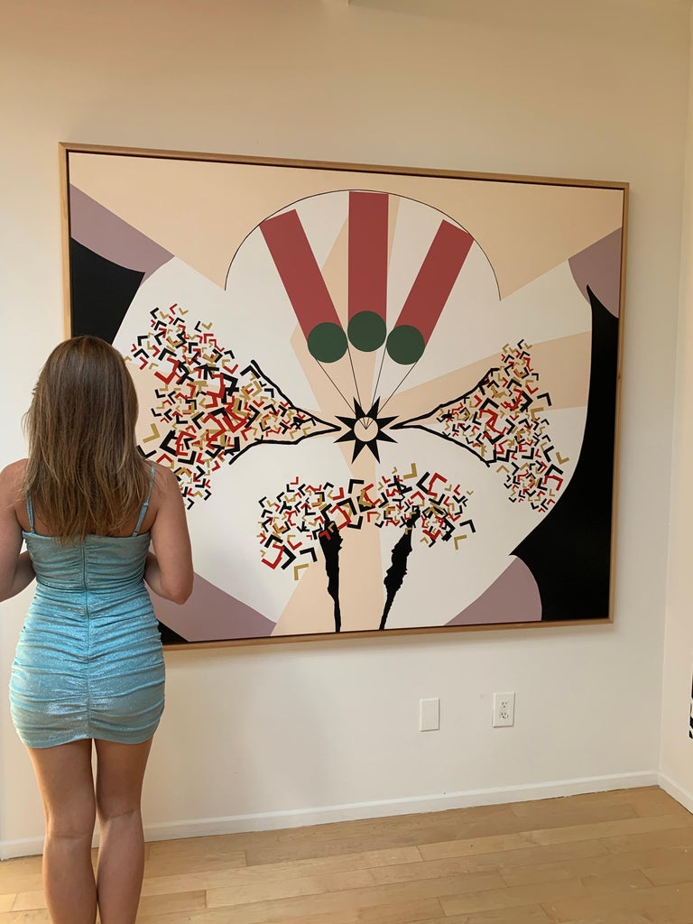 Ty Joseph - "Gates of Angel" Acrylic Painting 60" x 72" inch by Ty ...