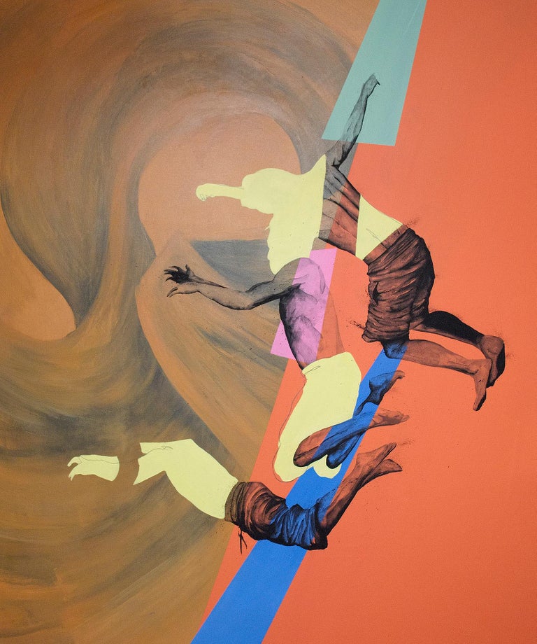 Moncho1929 - "6 foot 7 foot 8 foot jump" Painting 52" x 50" inch by ...