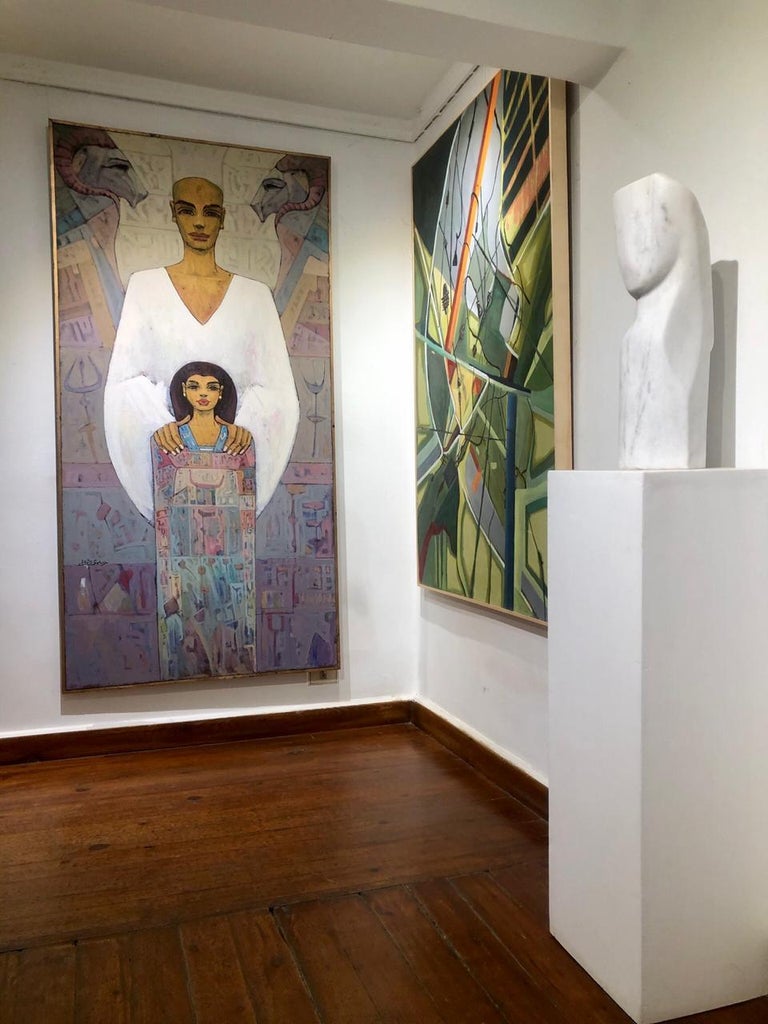 Hany Gabriel - "Lady of the Palace" Marble Sculpture 20" x 6" x 5.5" in ...