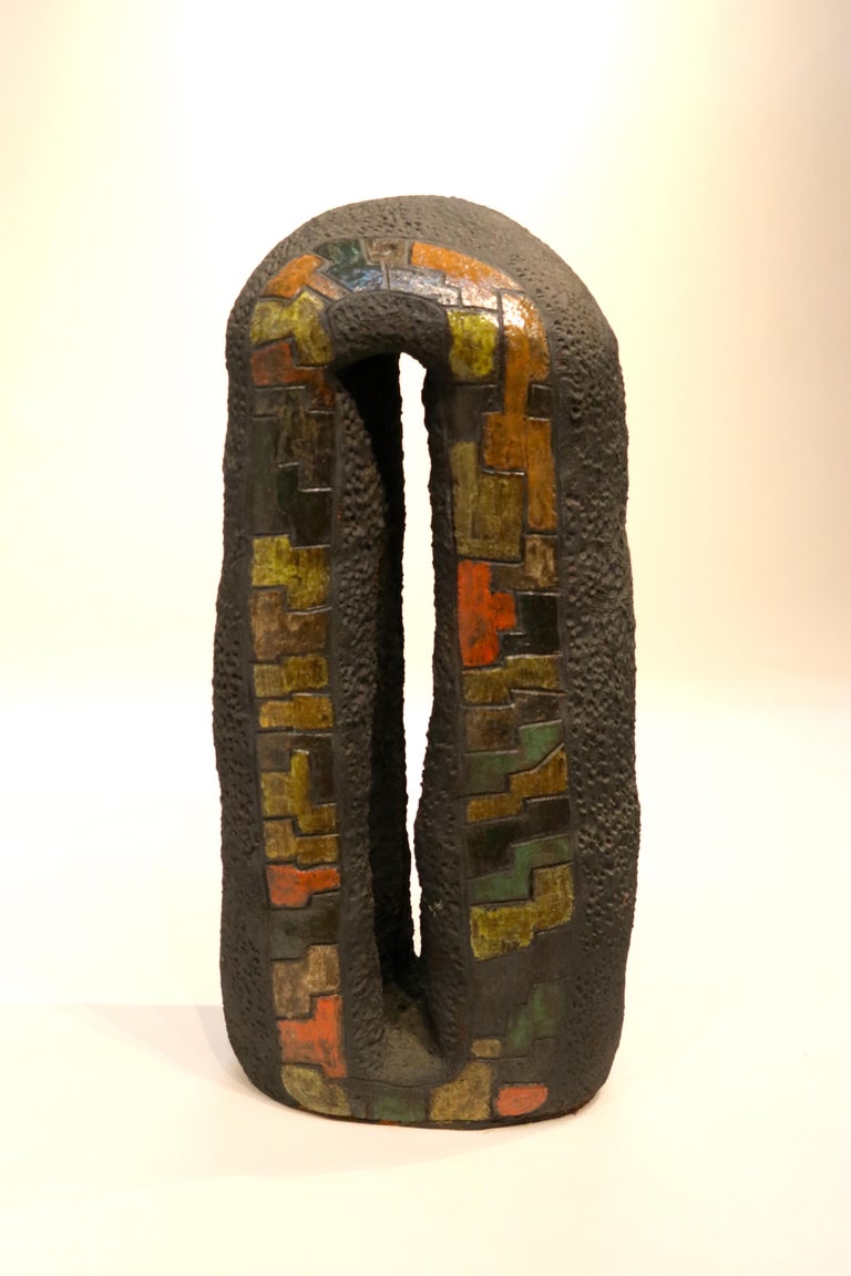 Mark Wade - Abstract Primitive Sculpture Art - Large Ceramic Red Clay ...