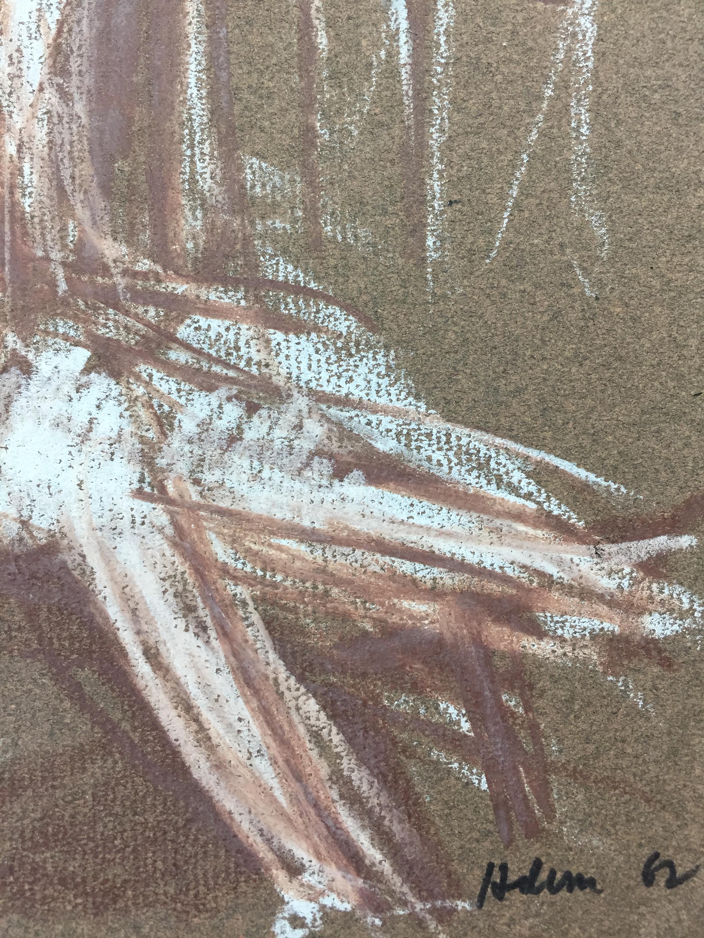 Jean Hélion - French Modern Drawing by Jean Hélion - God at the Terrace ...