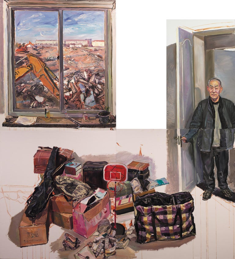 Su Yu - Chinese Contemporary Art by Su Yu - Uncle Pushing the Door to ...