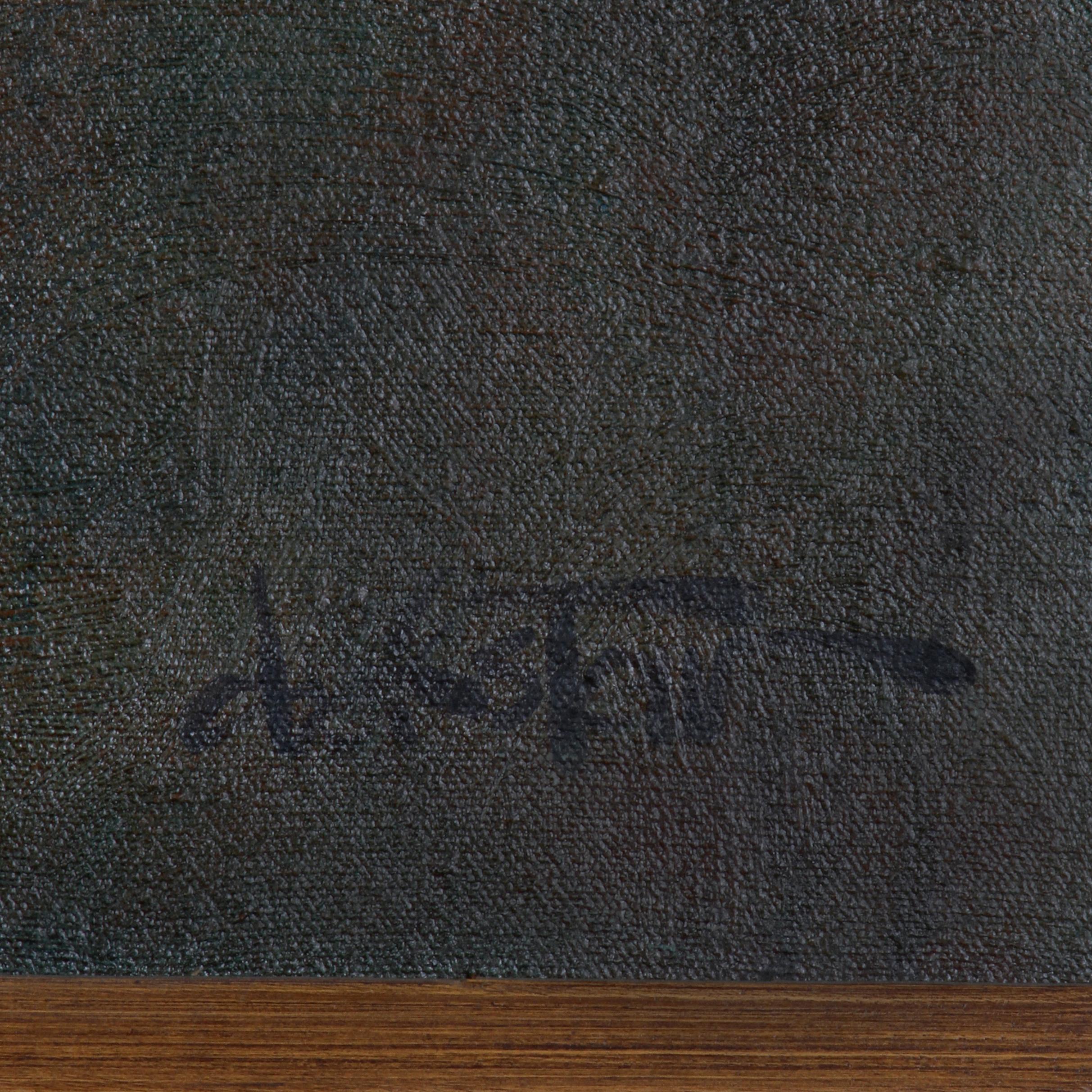 Chuck Oberstein - Chuck Oberstein Signed Framed Oil on Canvas "Clown ...