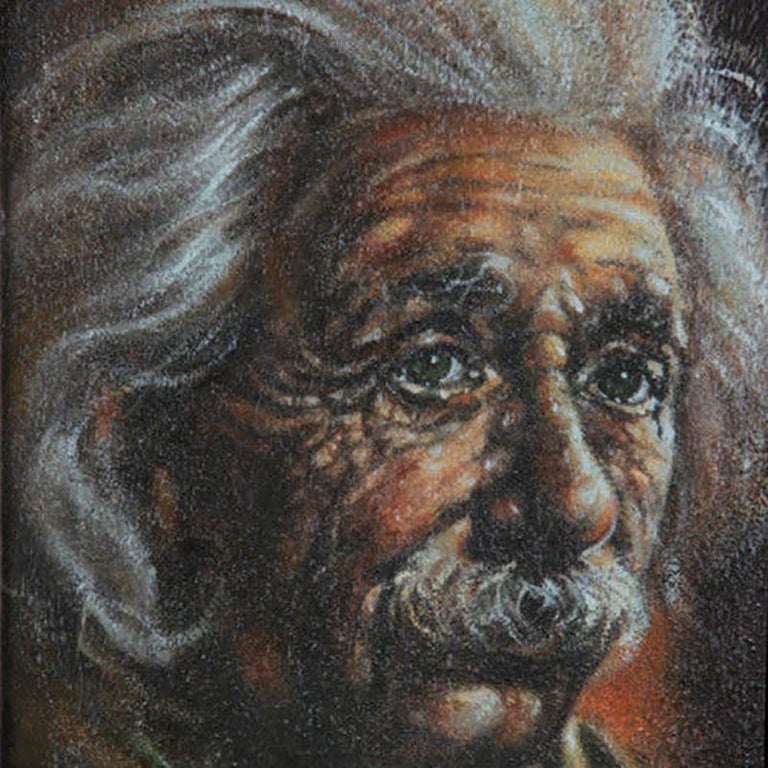 Anthony Sidoni - Anthony Sidoni "Albert Einstein" Signed Oil on Canvas ...