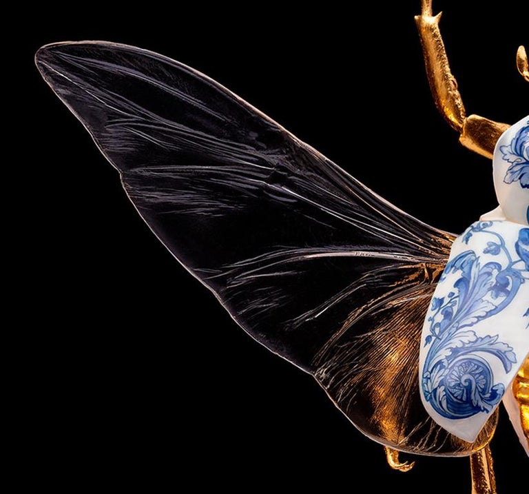 Samuel Dejong - Goliath Beetle Open - 21st Century, Contemporary, Figurative, Print, Insect For ...