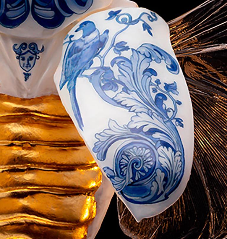 Samuel Dejong - Goliath Beetle Open - 21st Century, Contemporary, Figurative, Print, Insect For ...