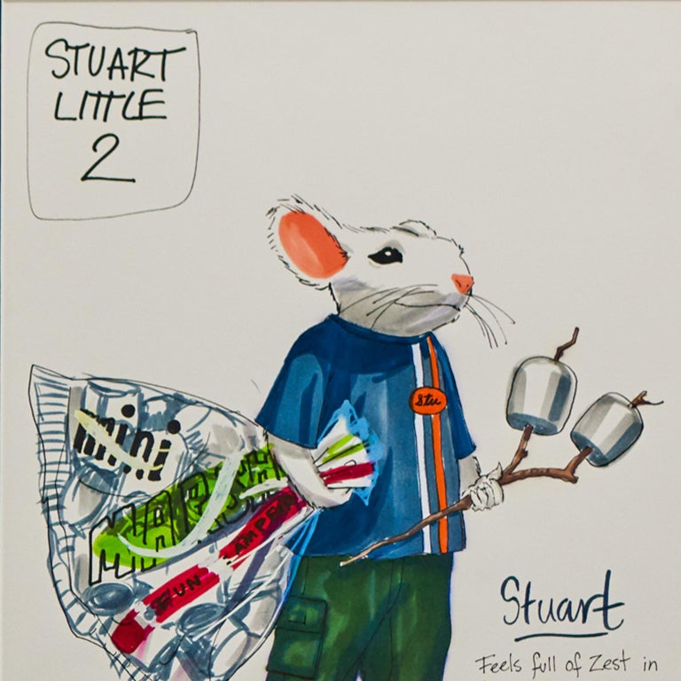 Unknown - Stuart Little 2 Concept Drawing - Fun Hamper And Marshmallows ...