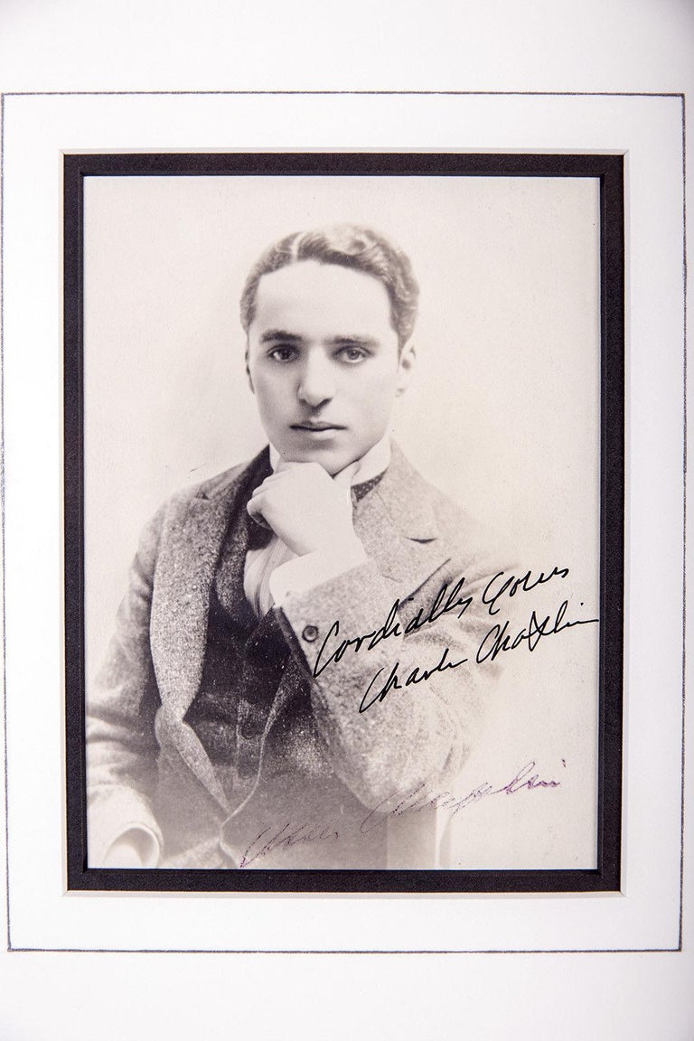 Charlie Chaplin - Charlie Chaplin Hand Signed Photo JSA Authenticated ...