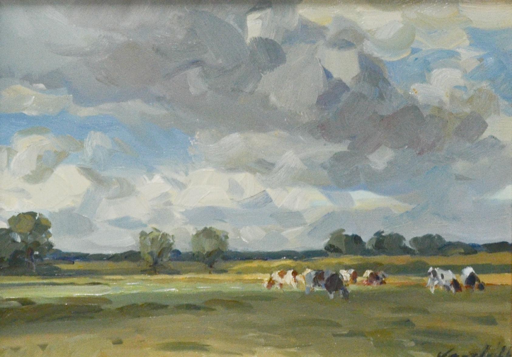 Hans Versfelt - Grazing Herd Under Cloudy Sky, Hans Versfelt ...