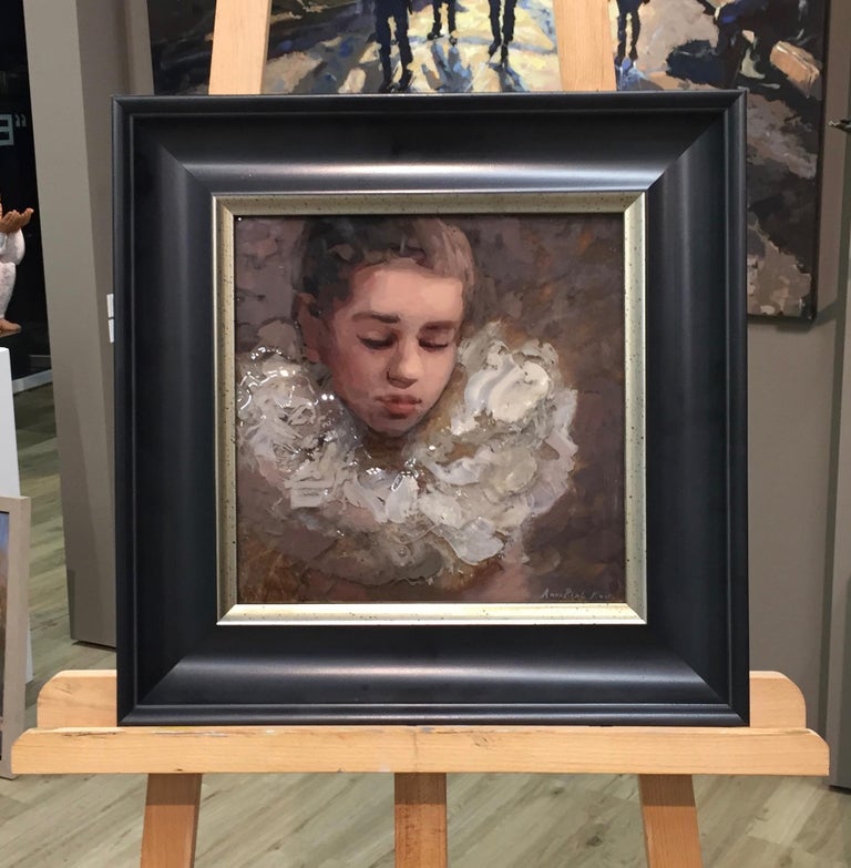 Anne Rixt Kuik - Tender-21st Century Contemporary Portrait Painting by ...