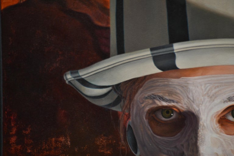 Gerard Schriemer - Stuck - 21st Century contemporary narrative portrait painting For Sale at 1stDibs