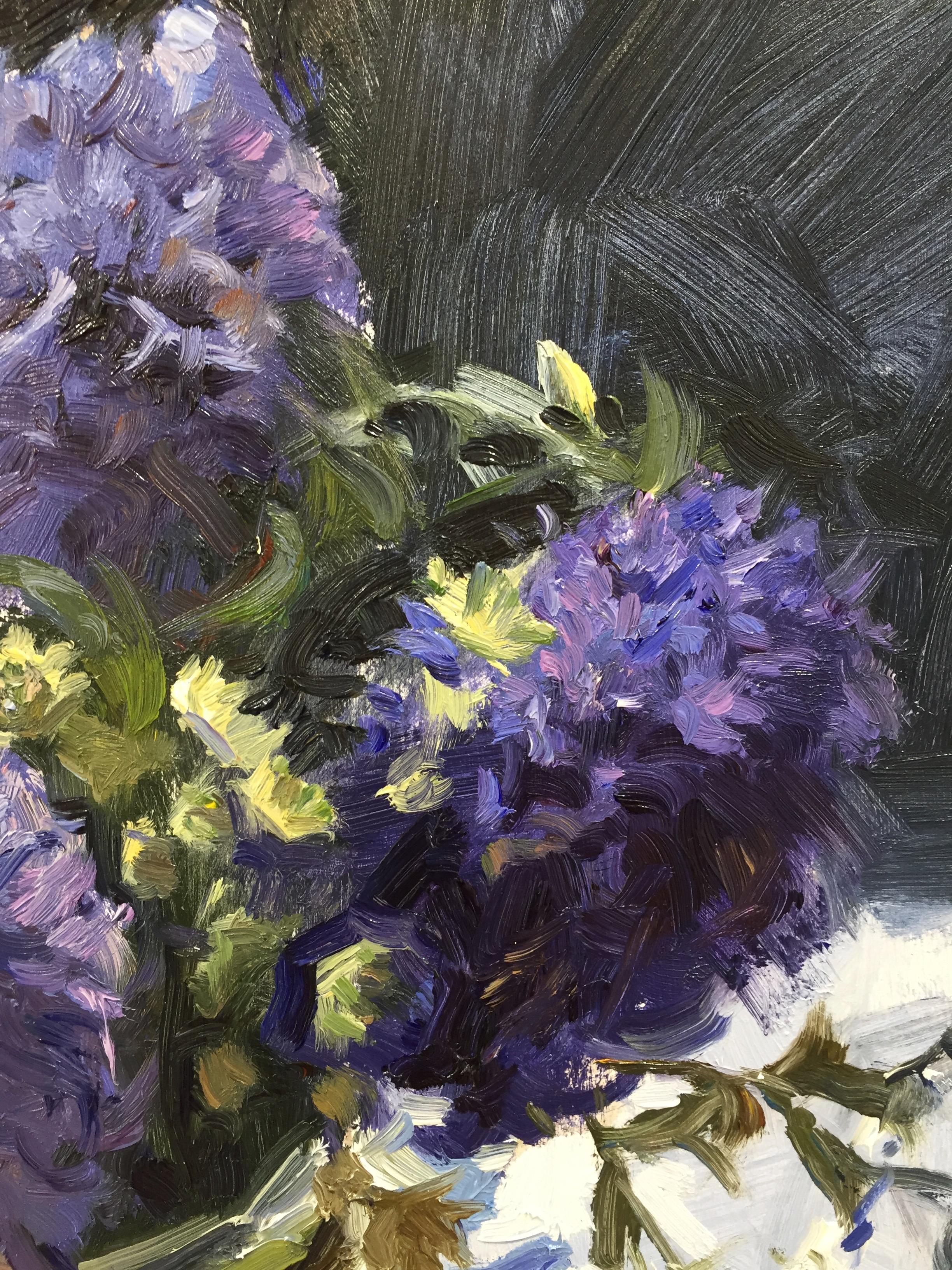 Anna Maria Vargiu - hyacinth- 21st Century Dutch Flower Still-life of a hyacinth at 1stDibs ...