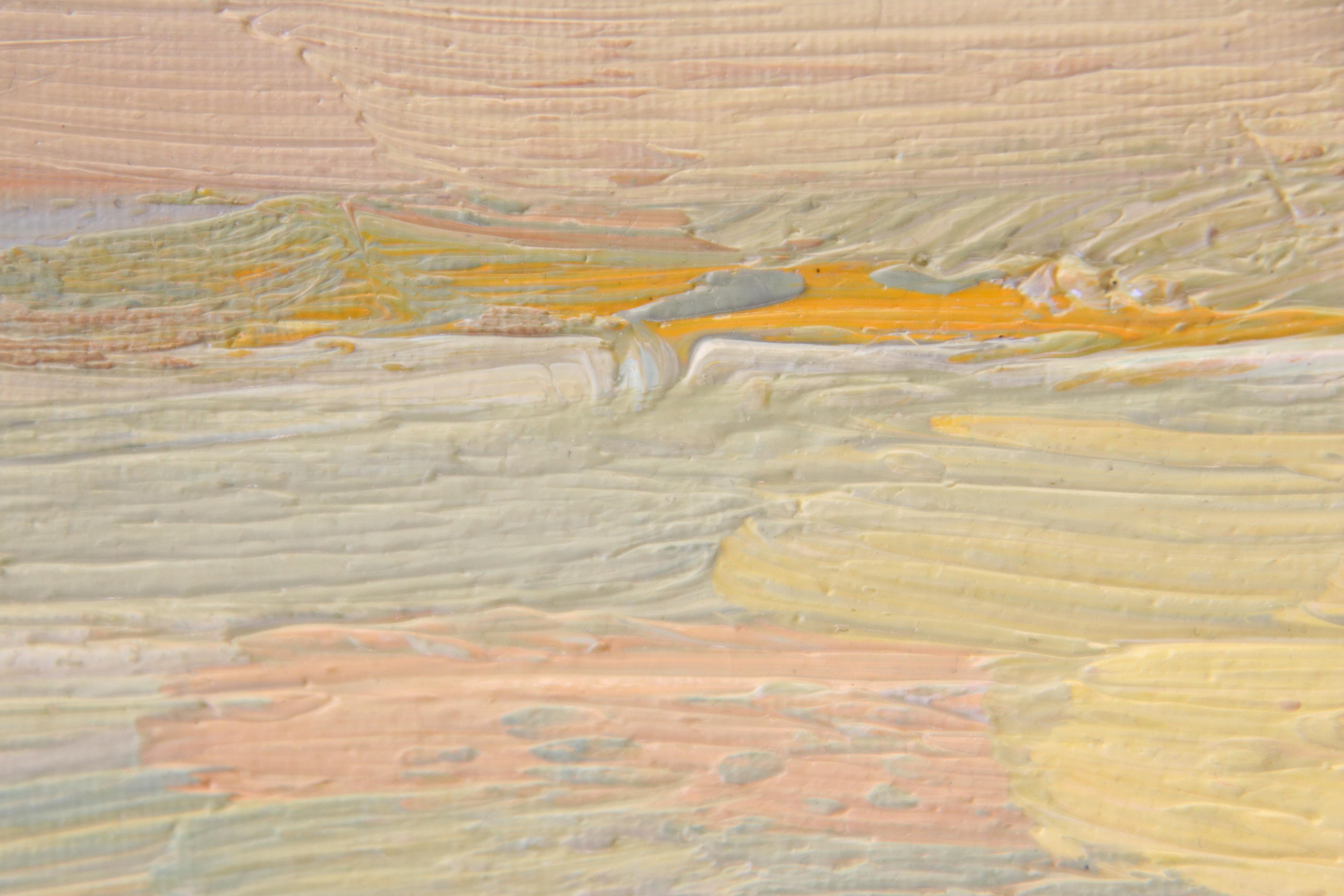 Roos Schuring - Seascape, Bright Sunset Ocean and Rocks, Contemporary ...