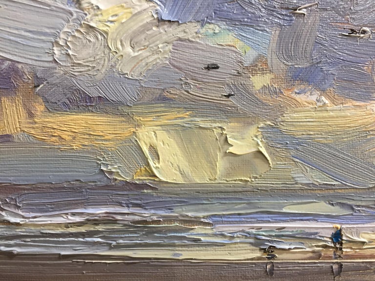 Roos Schuring - Seascape Horse in Grey, Storm and Light- 21st Century ...