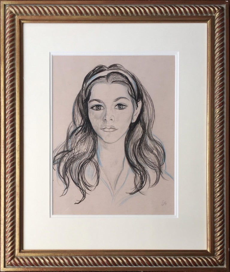 Edward Wolfe - Portrait of a Young Girl by Edward Wolfe RA (1897-1982 ...