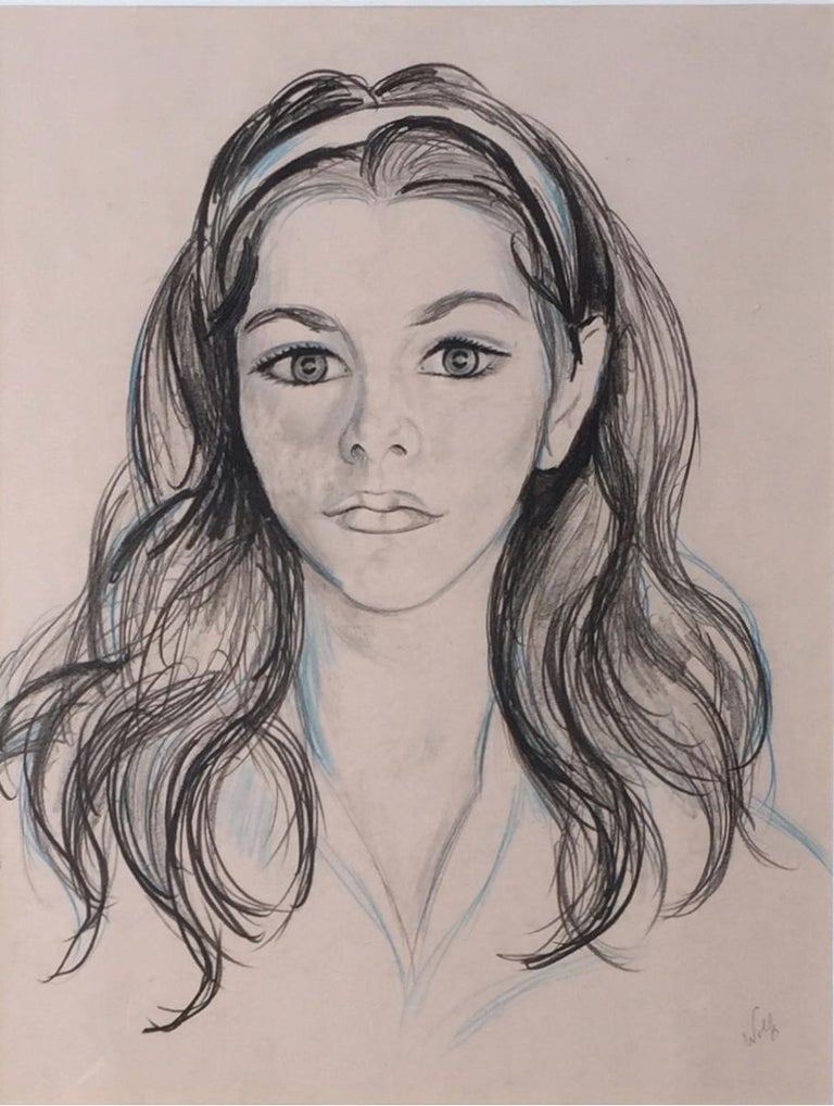 Edward Wolfe - Portrait of a Young Girl by Edward Wolfe RA (1897-1982 ...