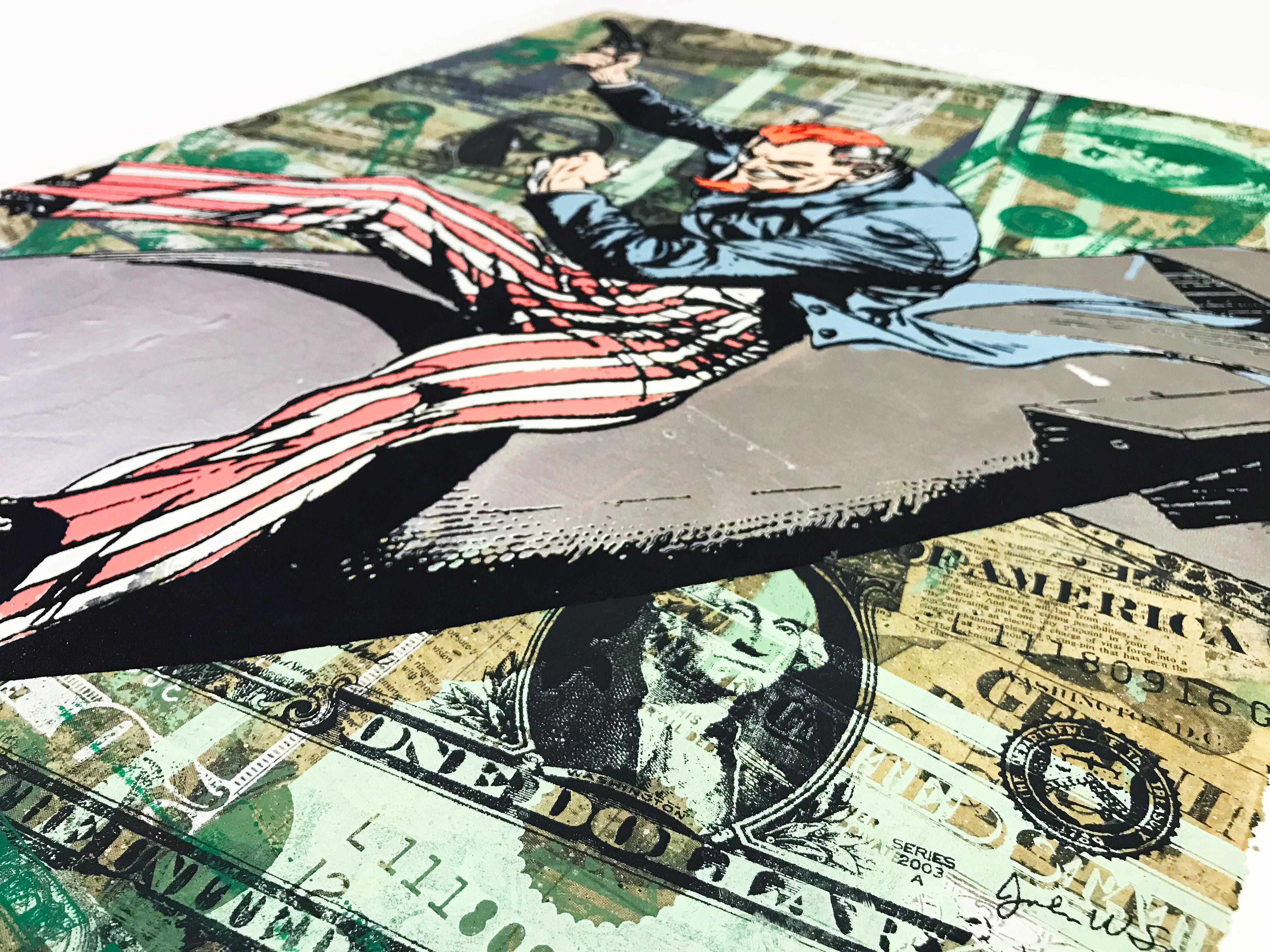 Greg Gossel - Greg Gossel, "Funny Money 2-8", Hand-Embellished Screen ...