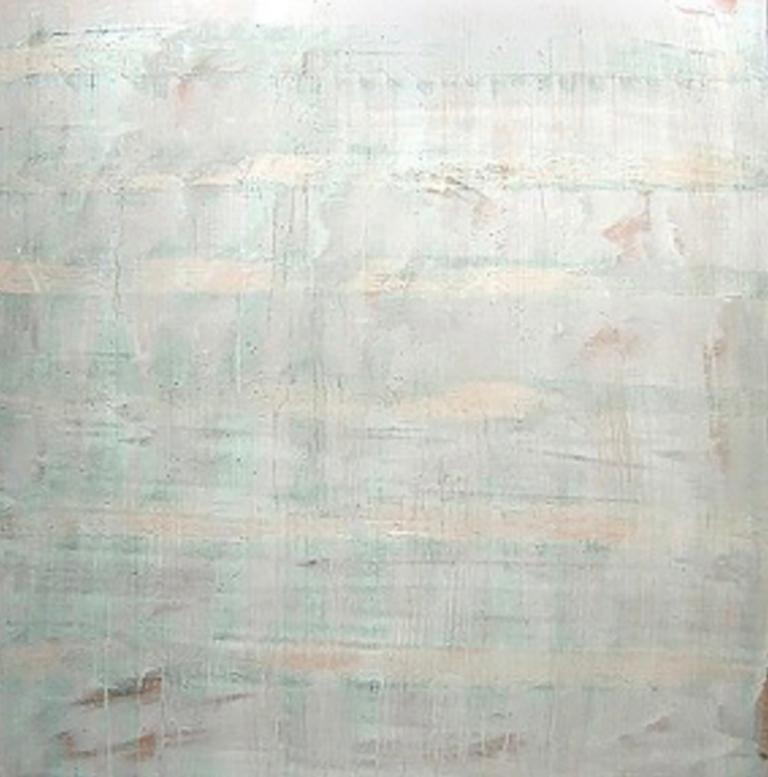 Andy Cole - Pastel, Texture, Form, Square, Pink For Sale at 1stDibs