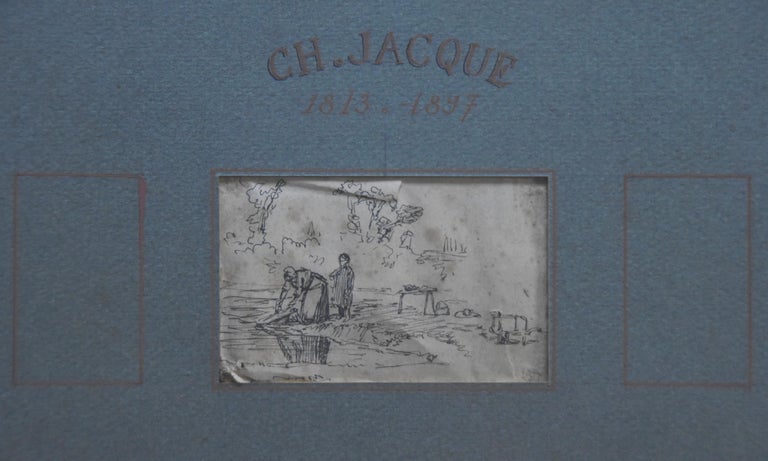 Charles Jacque - Charles Emile JACQUE (Paris 1813 - 1894) Four drawings ...
