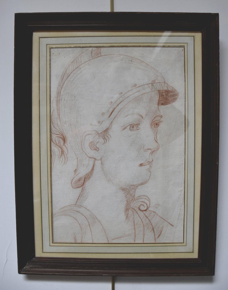 Unknown - Italian School 18th century, An Ancient soldier in profile ...