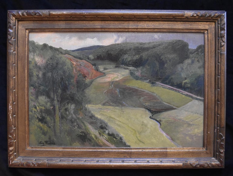 Léon Frédéric - Léon Frédéric (1856-1940) La Vallée de Nafraiture, Oil ...