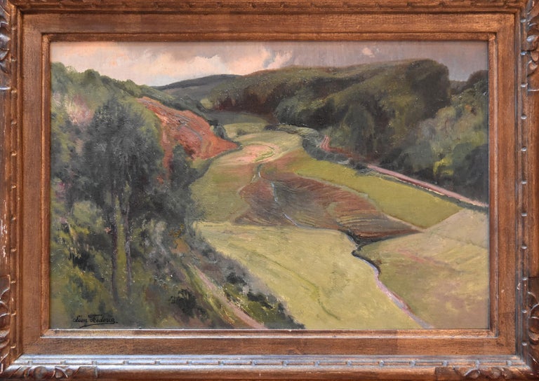 Léon Frédéric - Léon Frédéric (1856-1940) La Vallée de Nafraiture, Oil ...