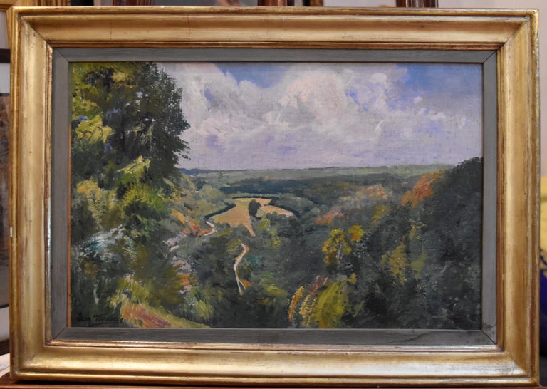 Léon Frédéric - Léon Frédéric (1856-1940) Paysage de Nafraiture, Oil on ...