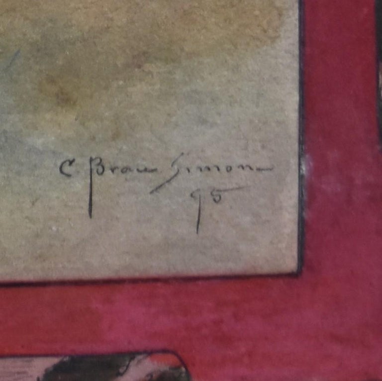 Casimir Brau-Simon - Casimir Brau-Simon, A roaring Cougar, 1895 ...