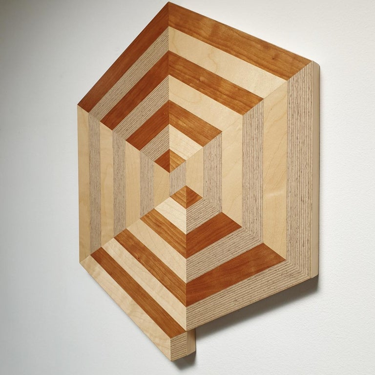 Hanneke Rijks - Spiral - contemporary modern abstract geometric wood ...