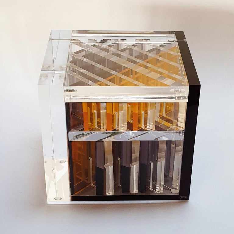 Haringa + Olijve - Diagonal Grey-Yellow - contemporary modern abstract ...