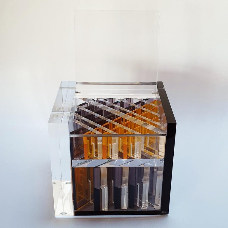 Haringa + Olijve - Diagonal Grey-Yellow - contemporary modern abstract ...