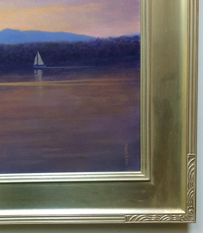 Barry DeBaun - Clearwater's Sunset Voyage, original realistic seascape ...